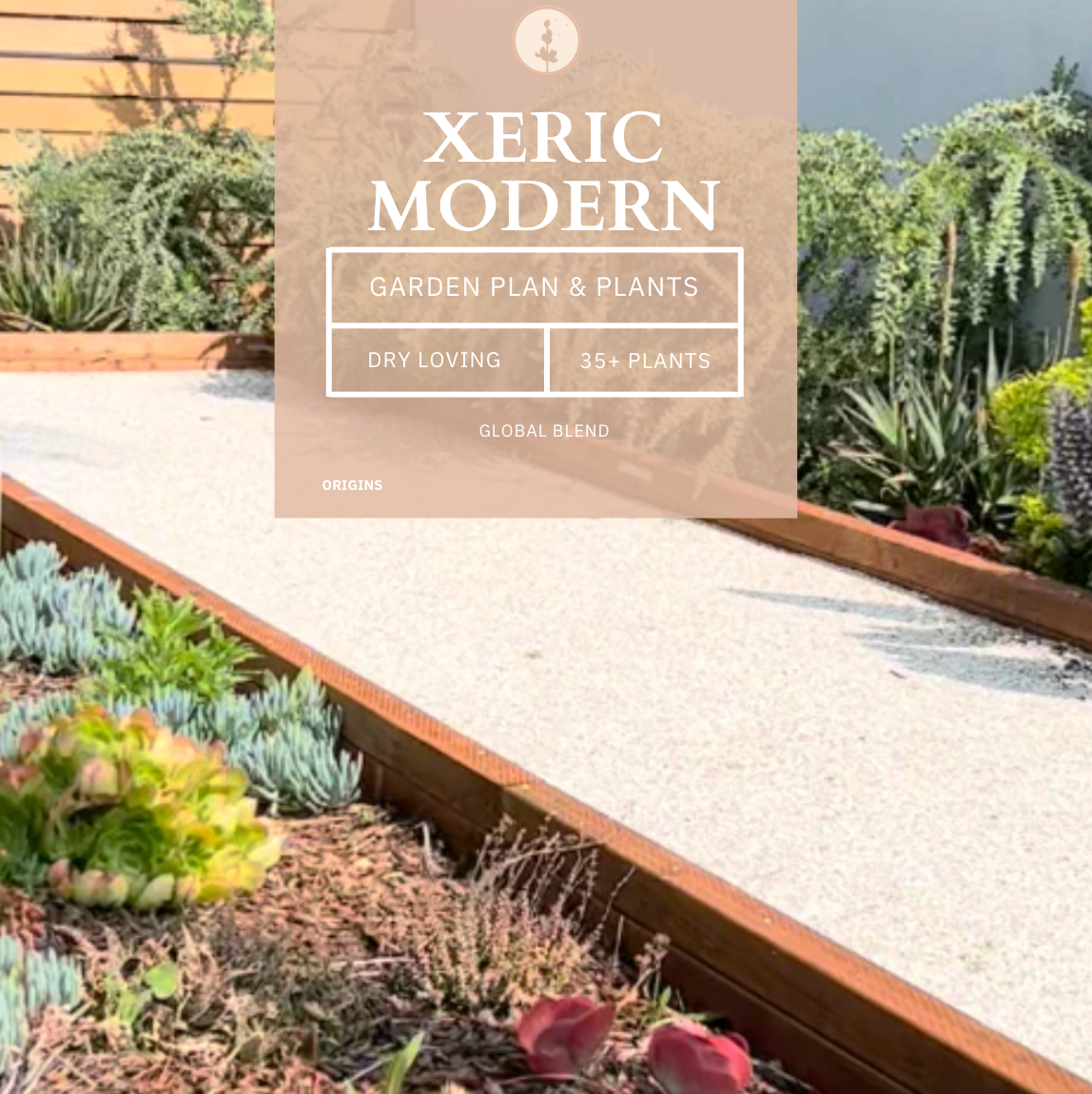 Xeric Modern Landscape Design | Low-Water Garden |Plan & Plants ...